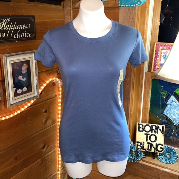 Sonoma | Tops | Sonoma Nwt Tee Shirt Blue Slate Color Soft | Poshmark